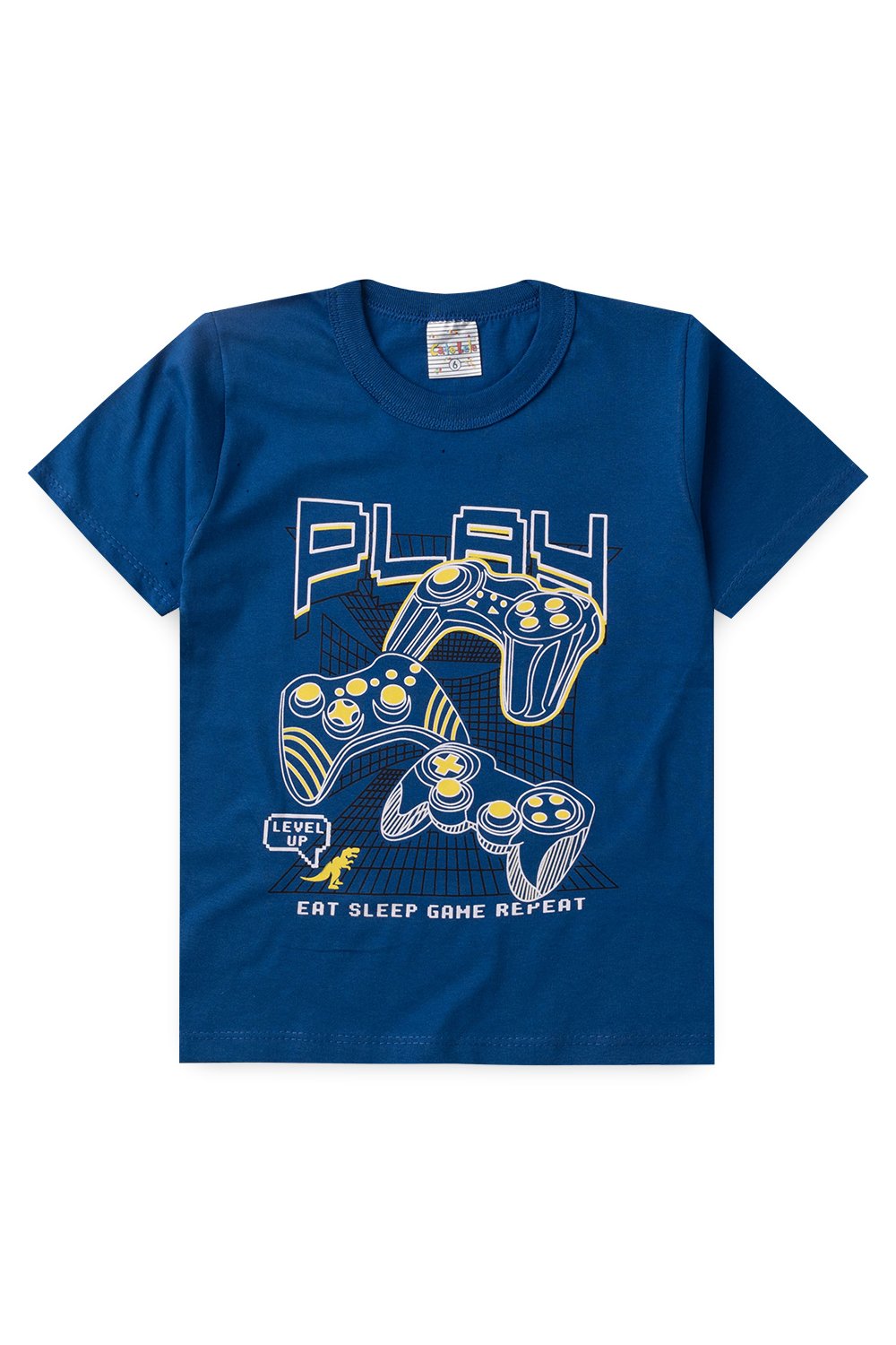 Blusa Infantil Masculina Play Azul - Hey Kids